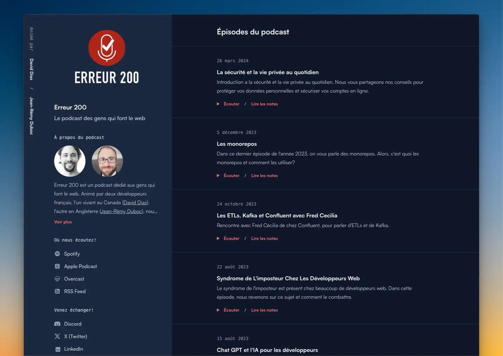 Erreur 200 | David Dias