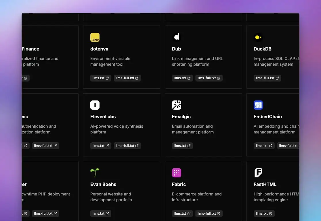 llms.txt Hub | David Dias